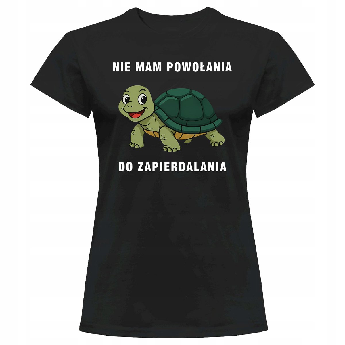 KOSZULKA DAMSKA Z NADRUKIEM ŻÓŁW NAPIS NIE MAM POWOŁANIA ŚMIESZNA L - inna (Inny) | Moda Sklep ...