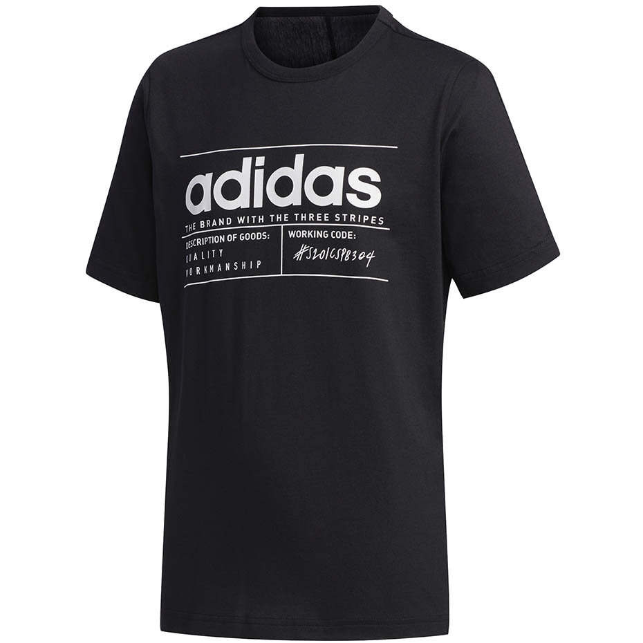 Koszulka dla dzieci adidas Youth Boys Brilliant Basic czarna FM0776 ...