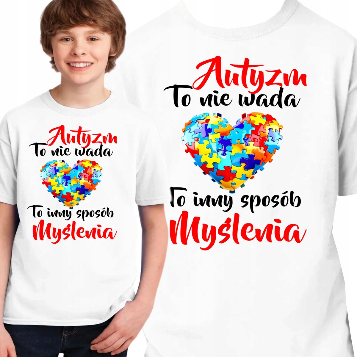 KOSZULKA DZIECIĘCA AUTYZM TO NIE WADA DZIEŃ AUTYZMU AUTISM 140 3467 ...