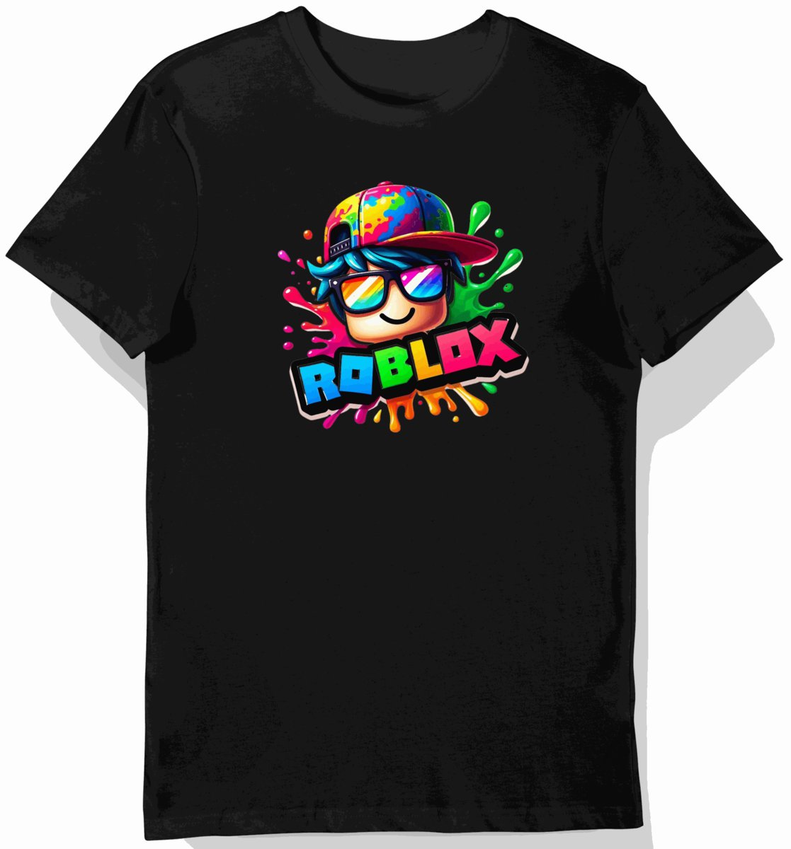 Koszulka dziecięca czarna – Bohaterowie Roblox – prezent Roblox dla ...