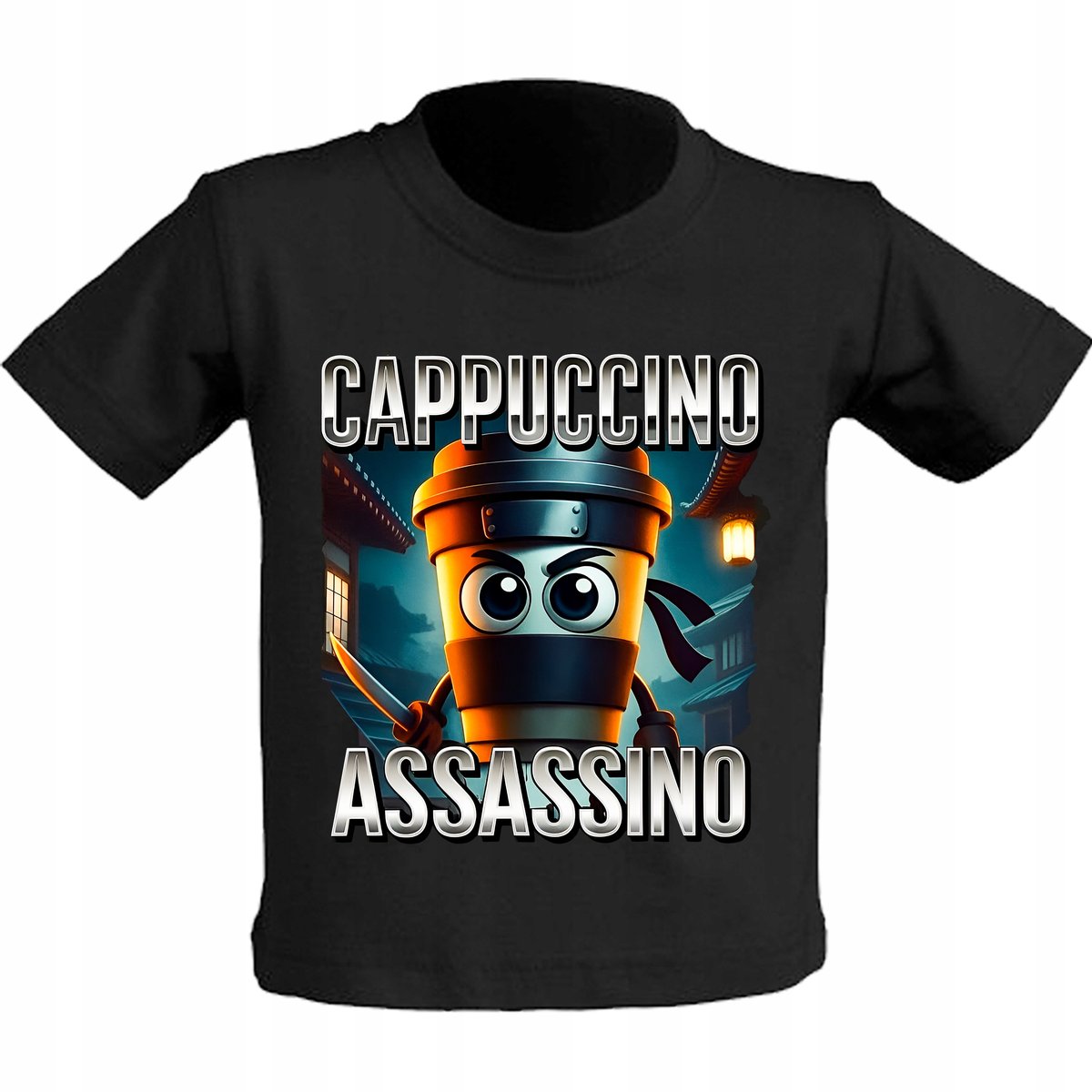 Koszulka Dziecięca Z Nadrukiem Kawa Cappuccino Assassino Brainrot Mem 9 ...