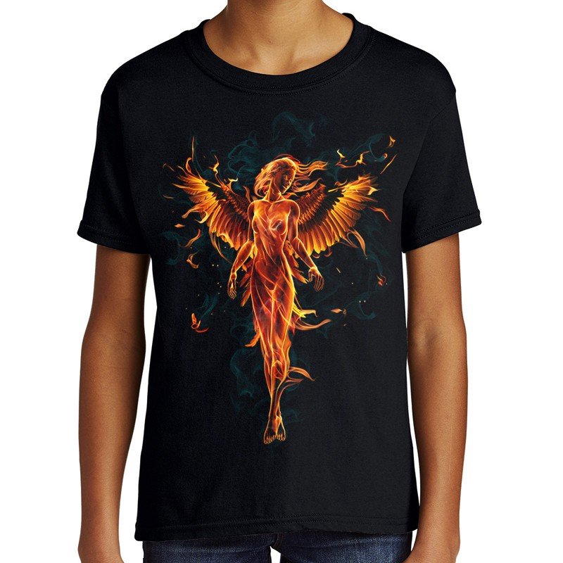 Koszulka dziecięca z nirvaną w płomieniach 9/11 lat - JHK | Sklep EMPIK.COM