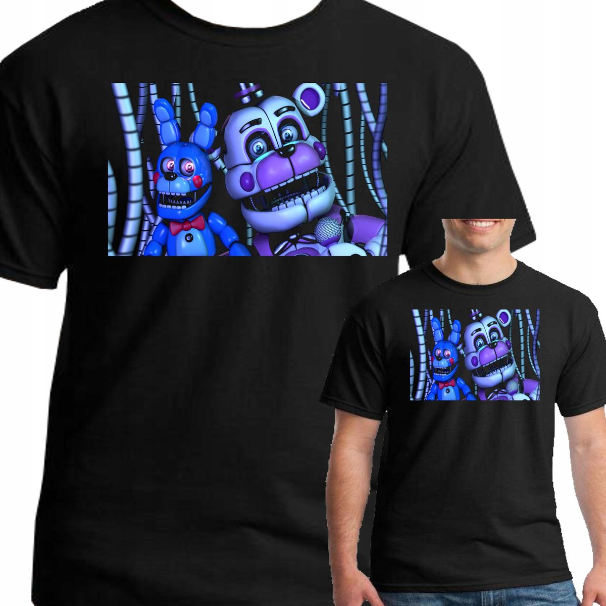 Koszulka Five Nights Freddys Fnaf L Czarna 2091 - Inna marka | Moda ...