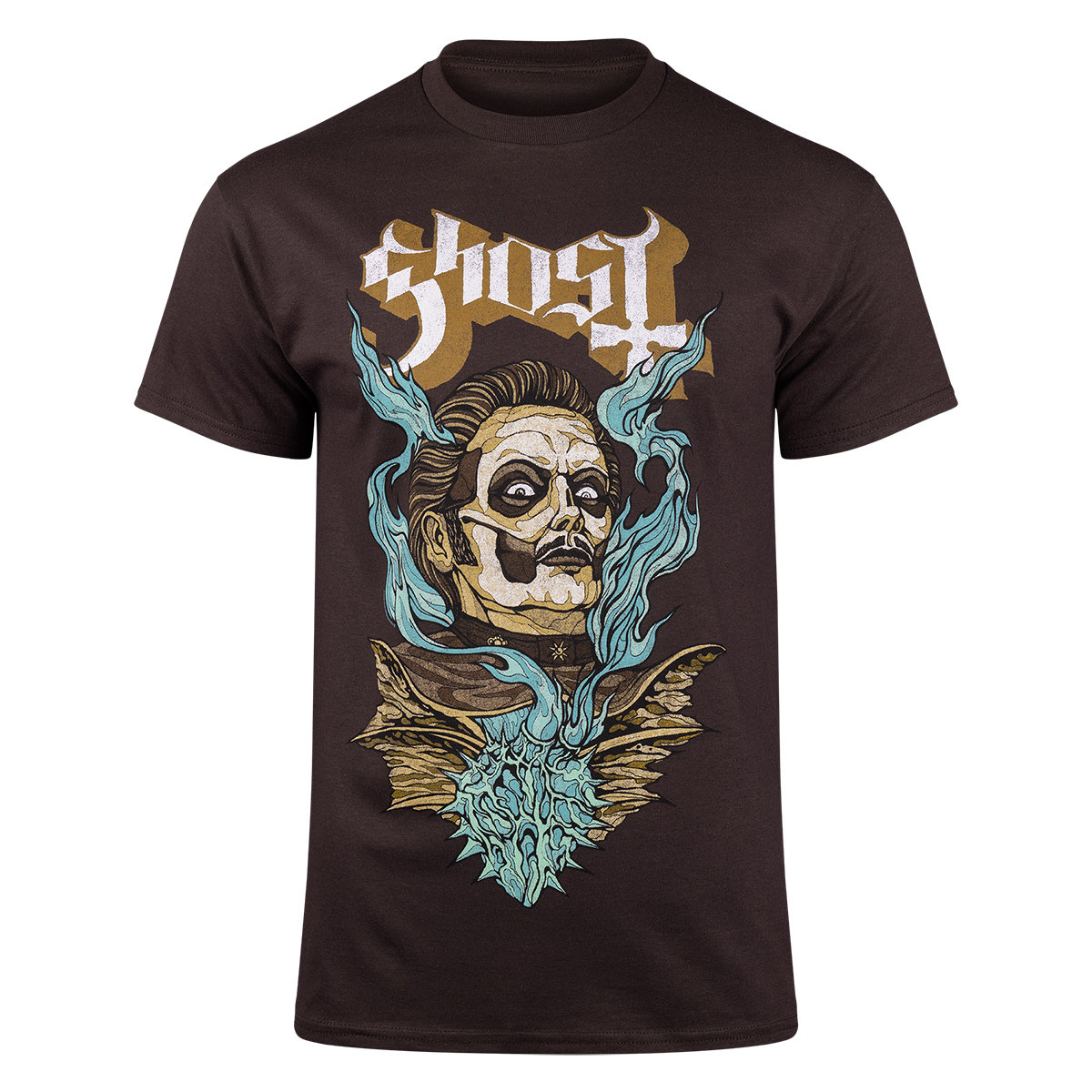 koszulka GHOST - HEART HYPNOSIS brązowa-XL - Inna marka | Moda Sklep ...