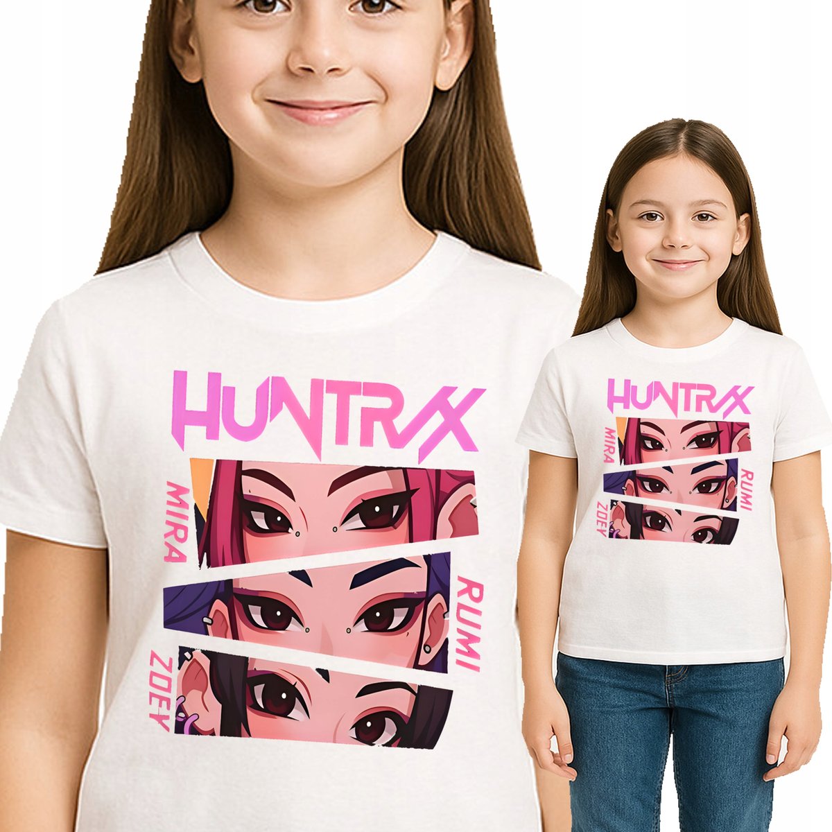 KOSZULKA Huntrix Hunters K-POP Demon RUMI MIRA ZOEY DERPY 128 3574 ...