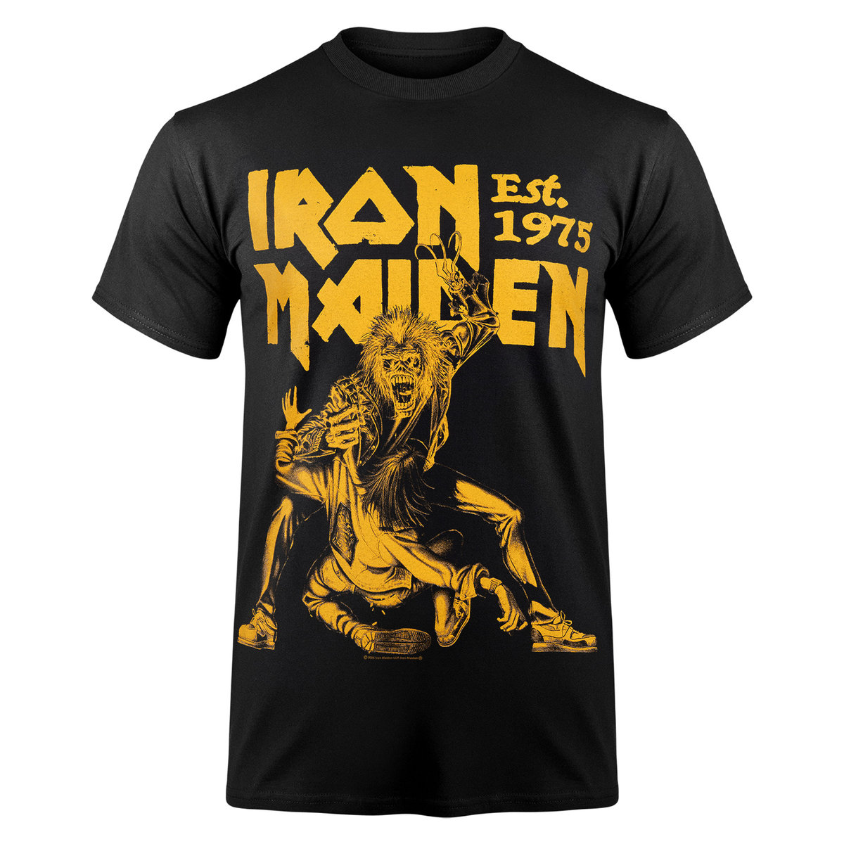 koszulka IRON MAIDEN - EST. 1975 CLAW YELLOW-XXL - Inna marka | Moda ...