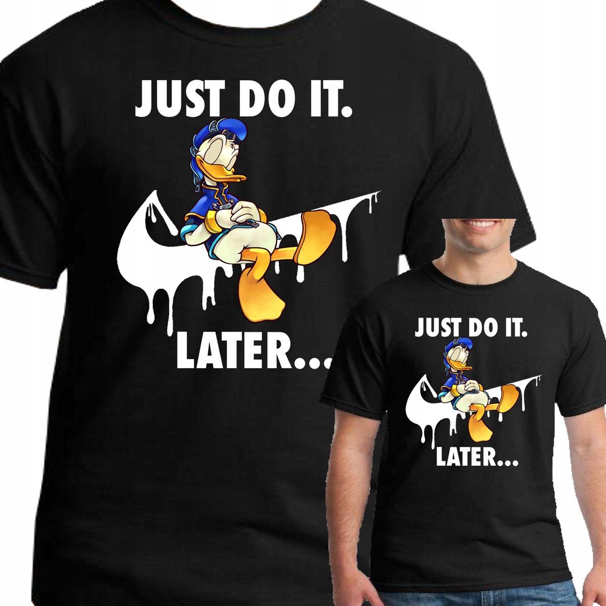 Koszulka Kaczor Donald Just Do It Xxl 0775 Czarna - Inna marka | Moda Sklep EMPIK.COM