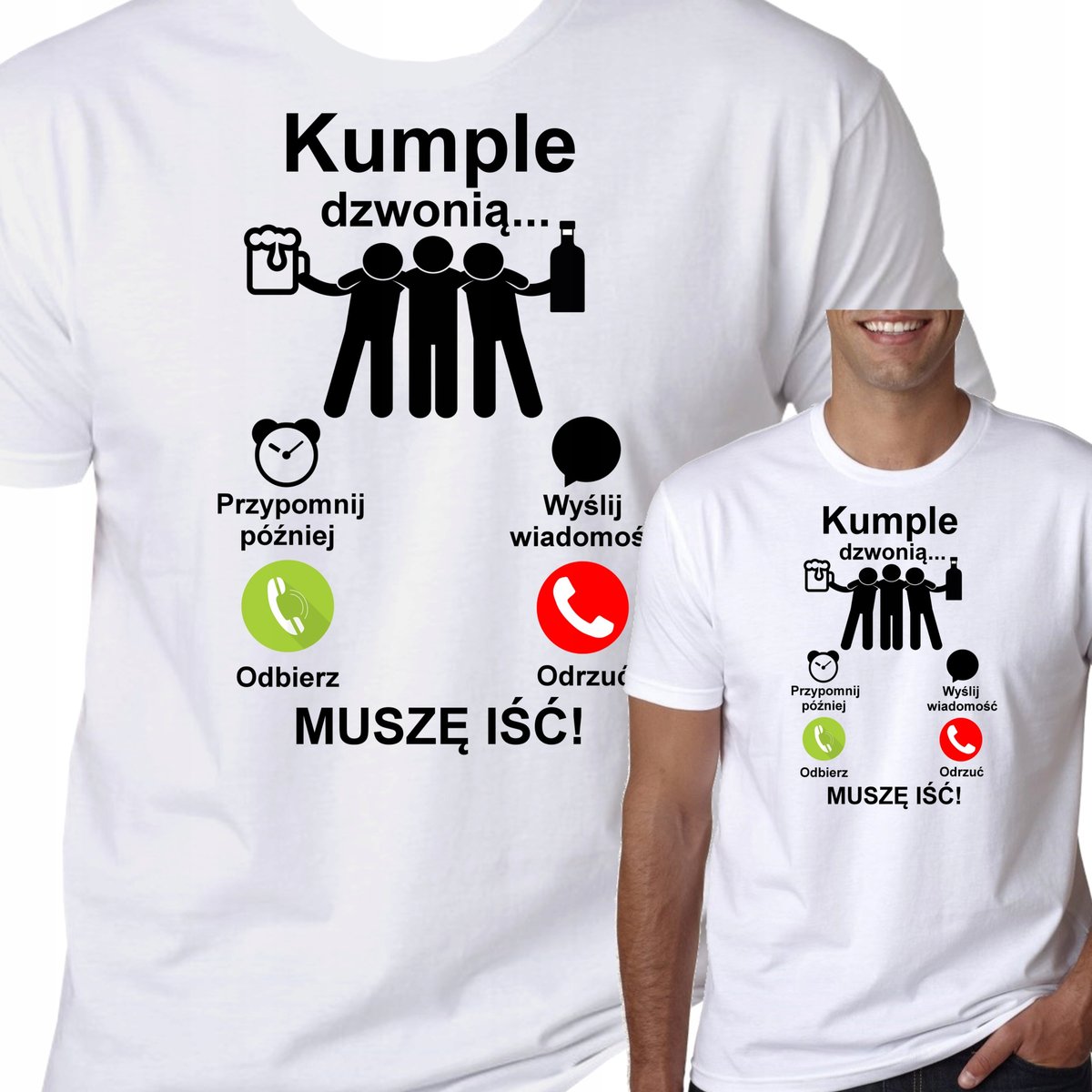 Koszulka Kumple Dzwonią Melanż Śmieszne Xl 1014 - Inna marka | Moda Sklep EMPIK.COM