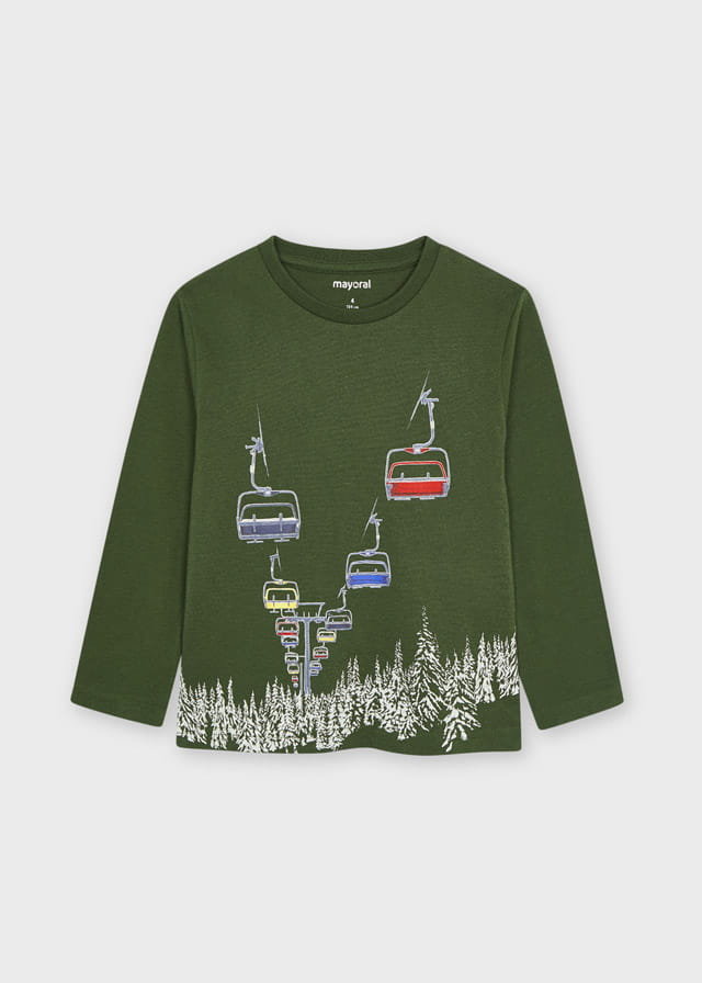 Koszulka Mayoral 4077-77 z grafiką dla chłopca - wzrost 104 cm (4 lata ...