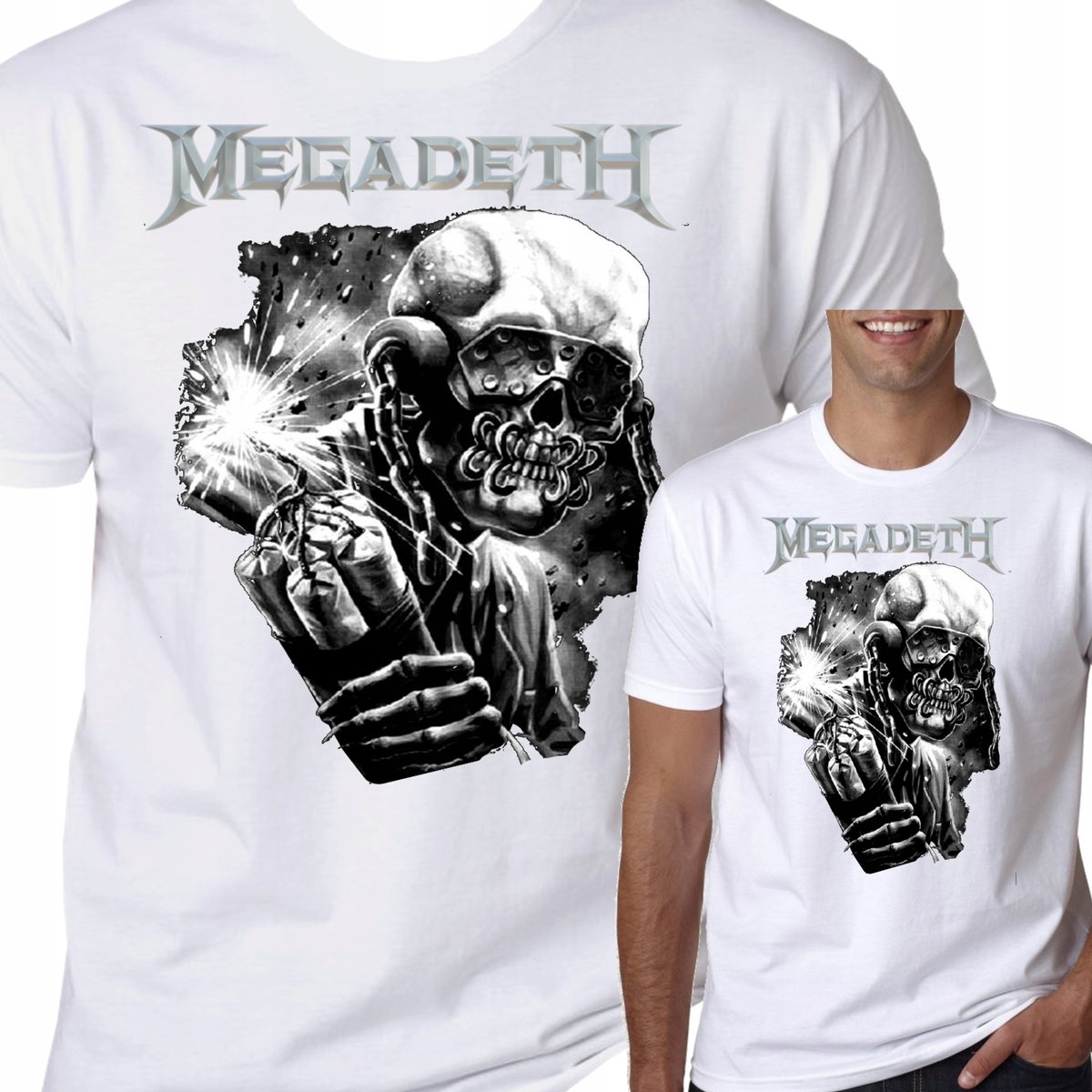 Koszulka Megadeth Czaszka Heavy Metal S 3265 - Inna marka | Moda Sklep EMPIK.COM