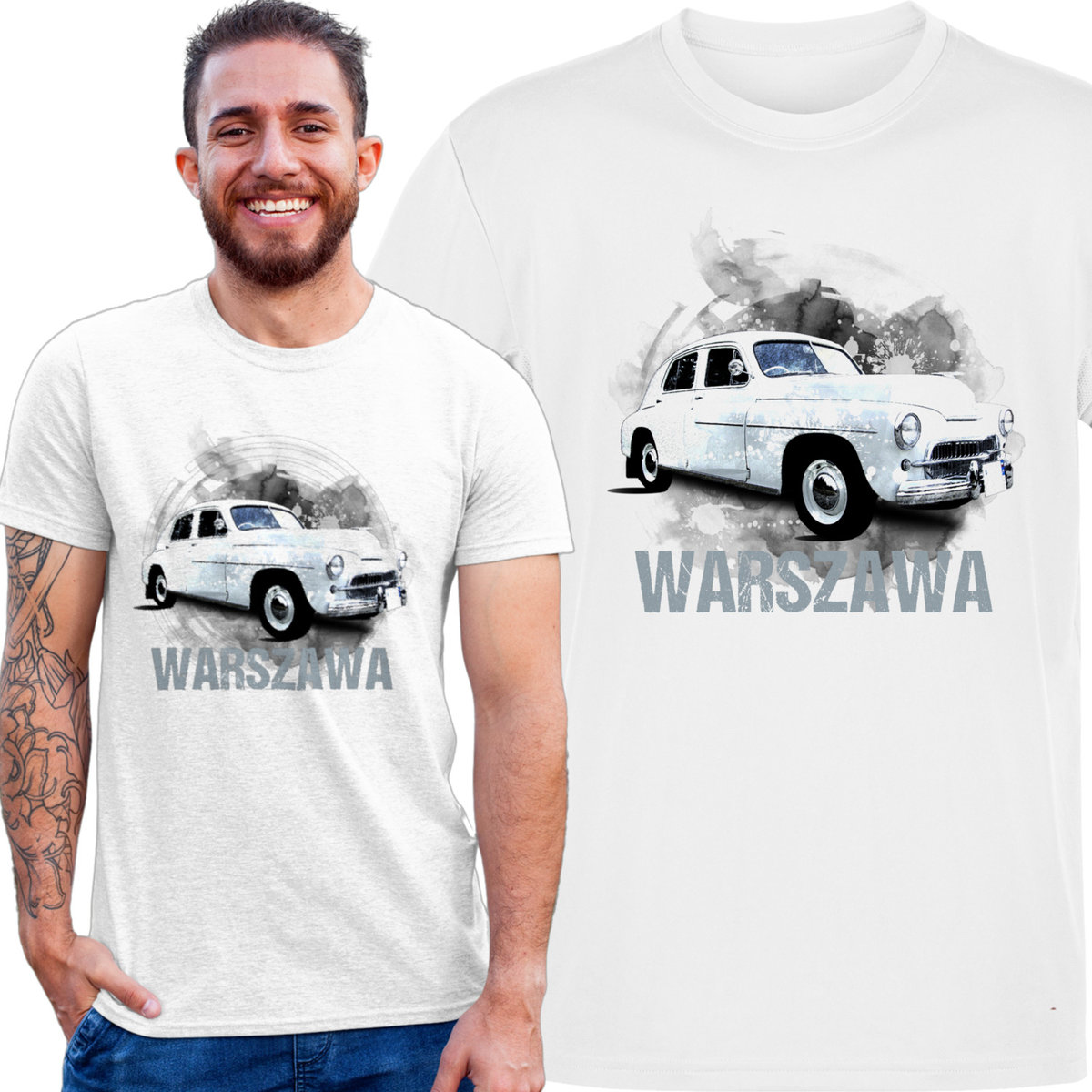 Koszulka męska Auta PRL Warszawa XXL - VoloDonum | Moda Sklep EMPIK.COM
