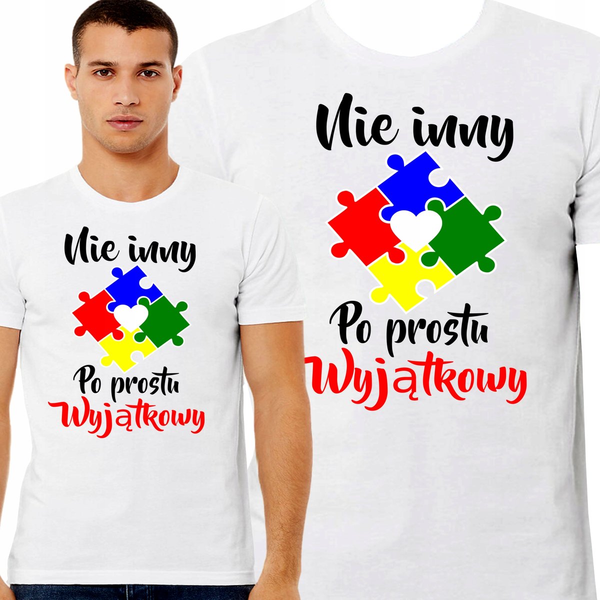 KOSZULKA MĘSKA AUTYZM NIE INNY WYJĄTKOWY DZIEŃ AUTYZMU AUTISM XL 3465 - JHK | Moda Sklep EMPIK.COM