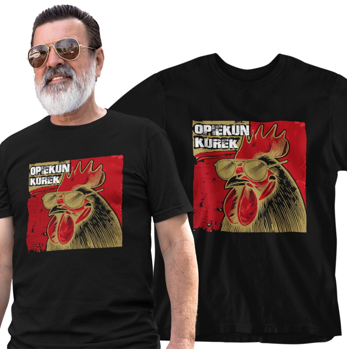 Koszulka Męska Biała Czarna Kury Krowy Rolnik Wieś Fason Męski Kolory L - inna (Inny) | Moda ...