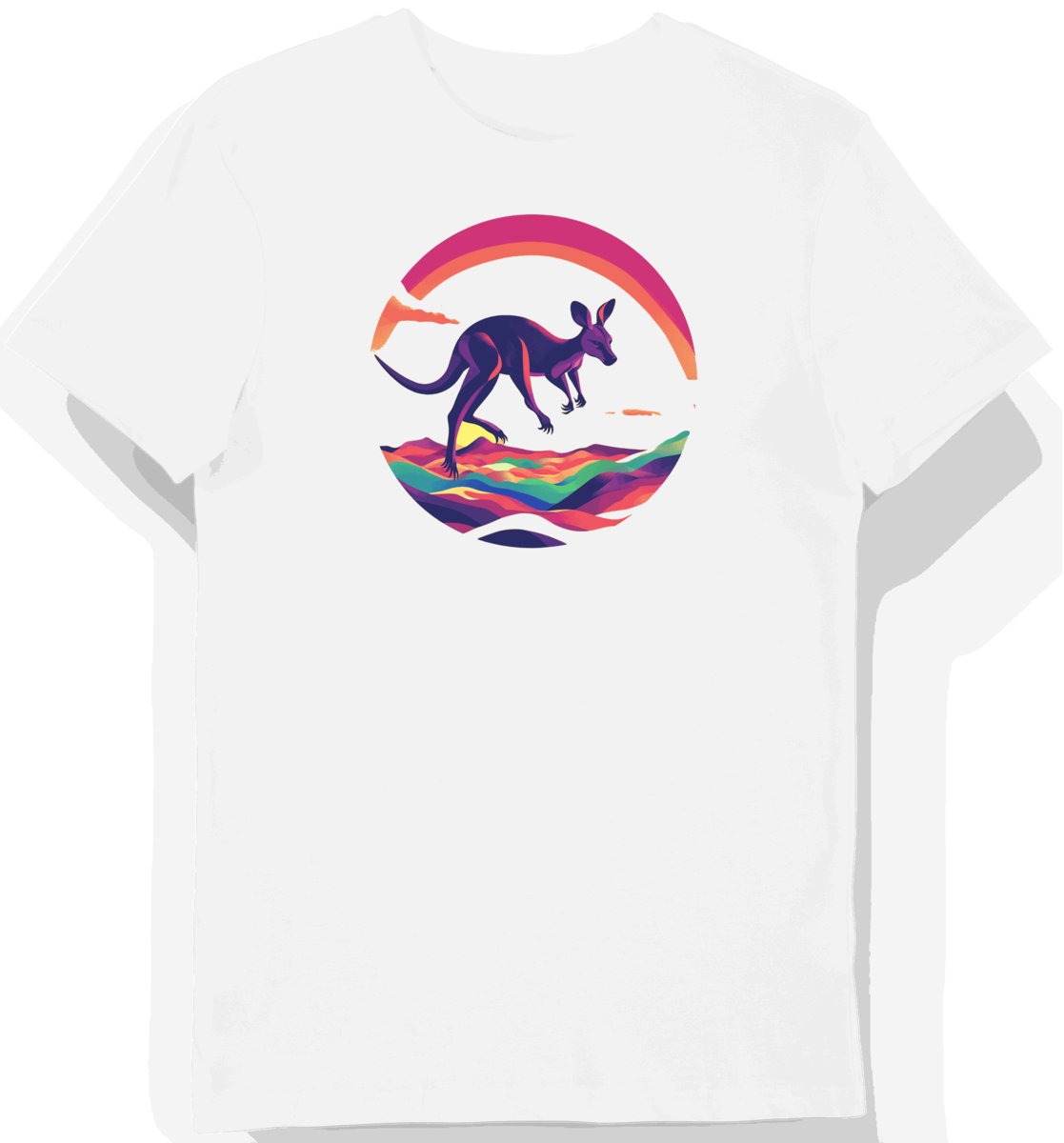 Koszulka męska biała z motywem kangura (2) S - KozakNadruki | Moda ...