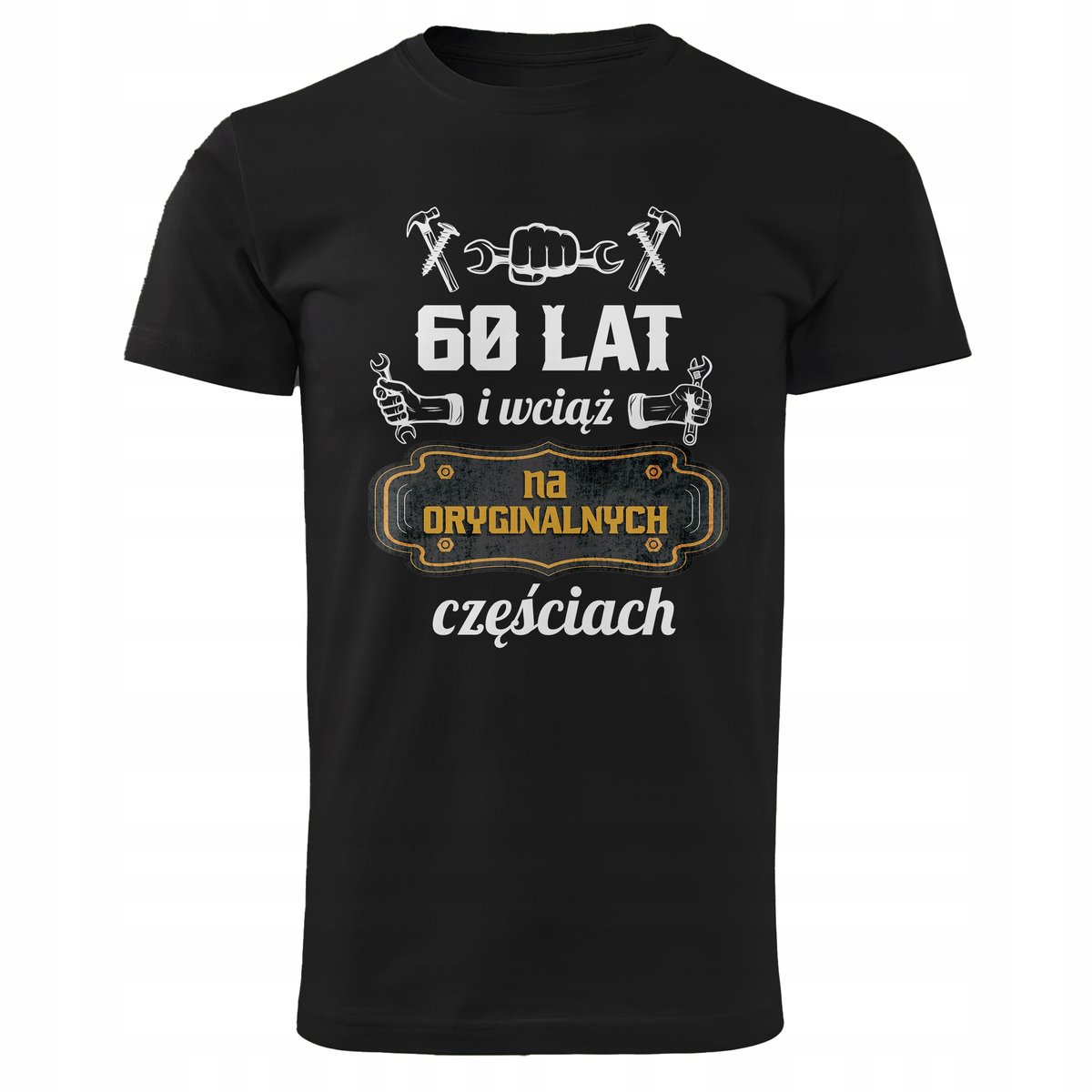 Koszulka męska czarna 60 Lat Na Oryginalnych Prezent Urodziny r. XL - Bullz | Moda Sklep EMPIK.COM