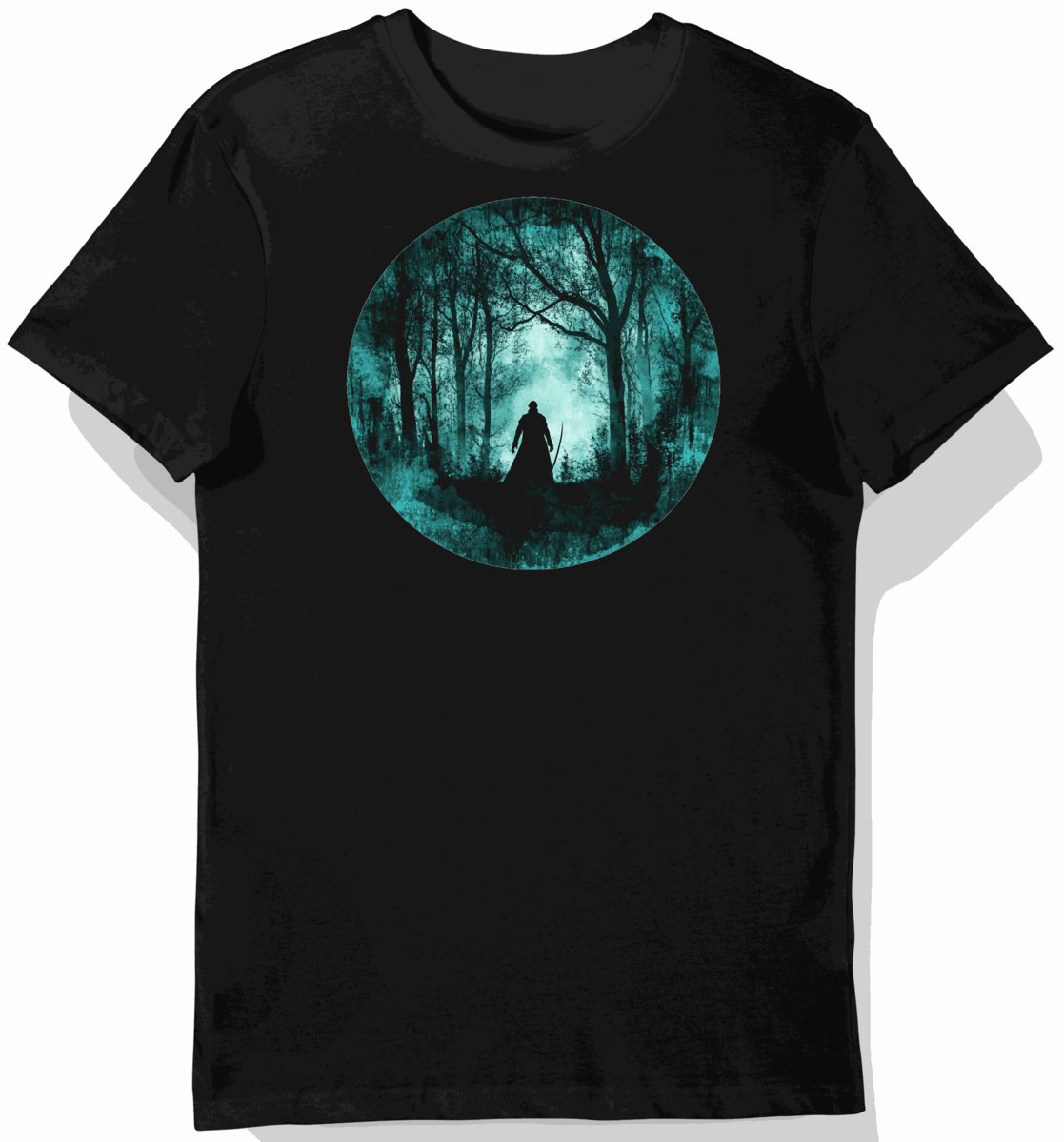 Koszulka męska czarna z grafiką nocnych łowów wampira 3XL ...