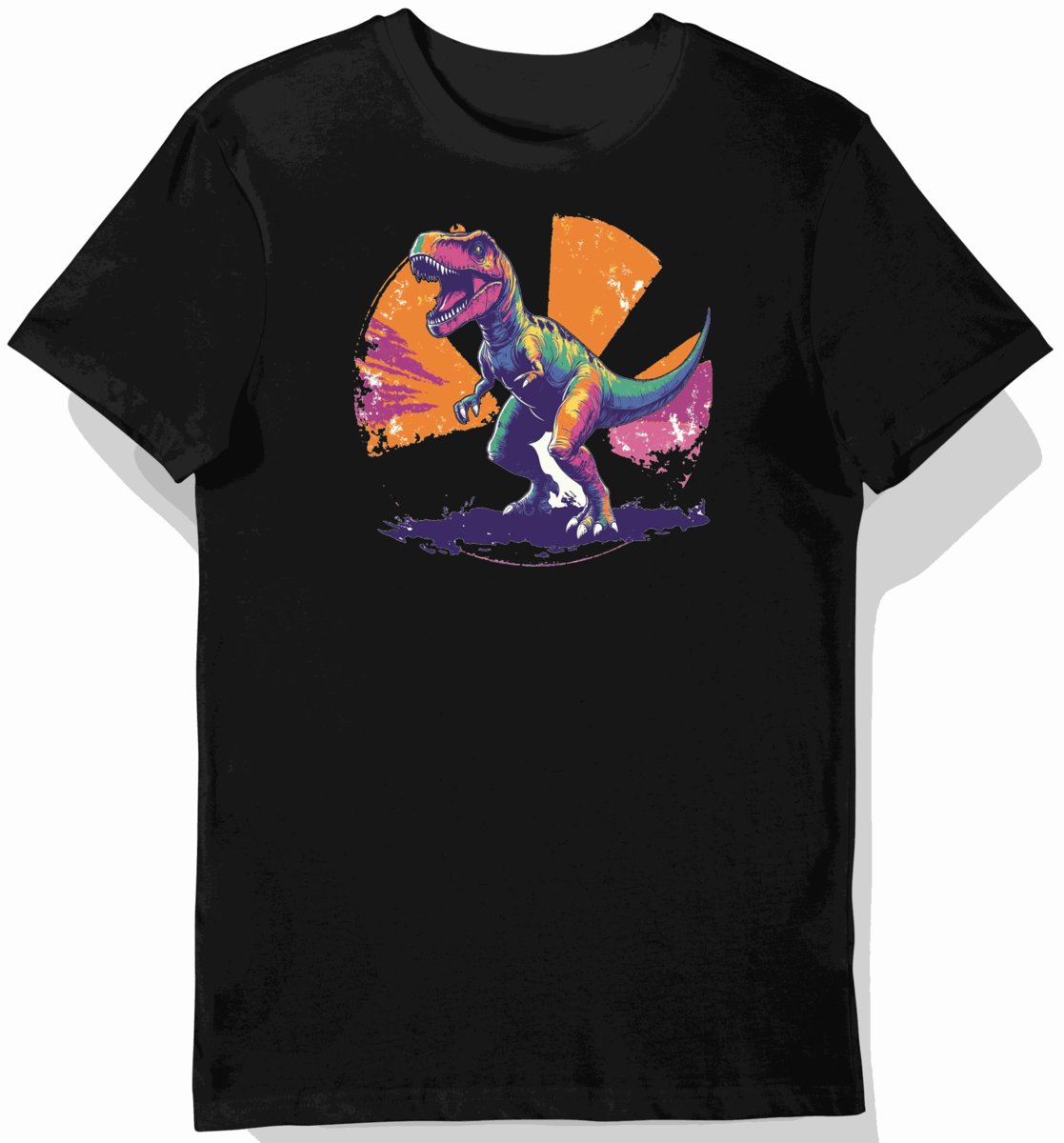 Koszulka męska czarna z motywem groovy T-Rex XL - KozakNadruki | Moda ...