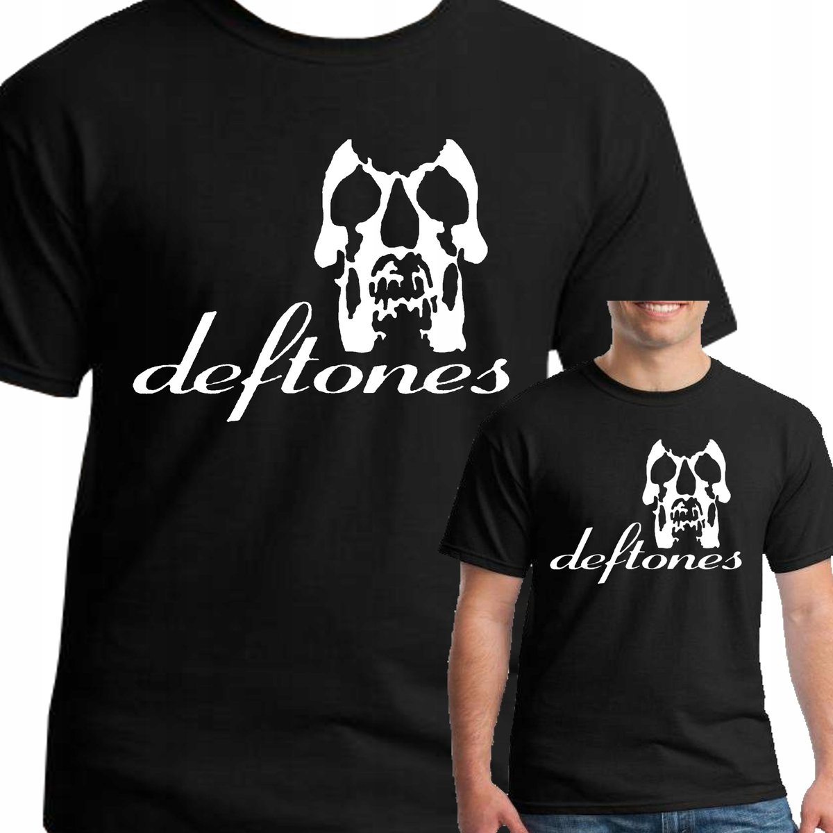Koszulka Męska Deftones Around Skull M Czarna 3268 - Inna marka | Moda ...