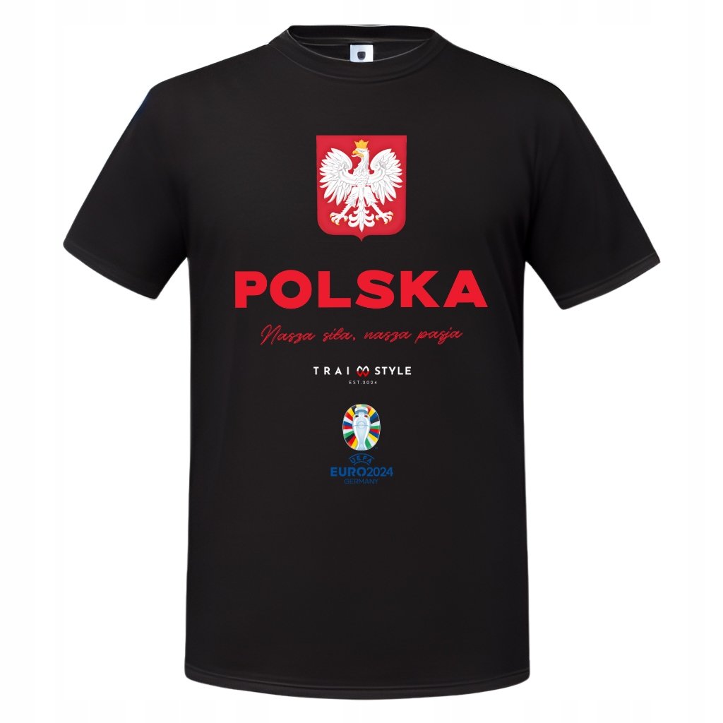 Koszulka męska kibica POLSKA EURO 2024 patriotyczna z Herbem T-shirt męski - Inna marka | Moda ...