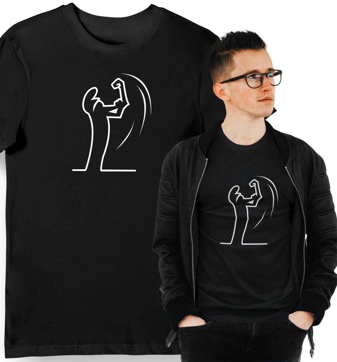 Koszulka męska La linea balum balum czarna M - KozakNadruki | Moda ...