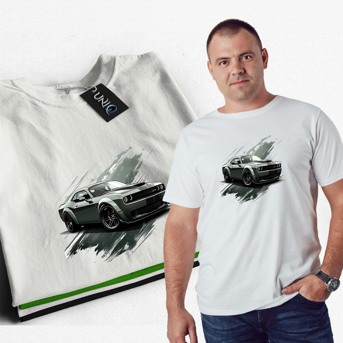 Koszulka męska na prezent urodziny DODGE CHALLENGER7 5XL - UNIQ | Motoryzacja EMPIK
