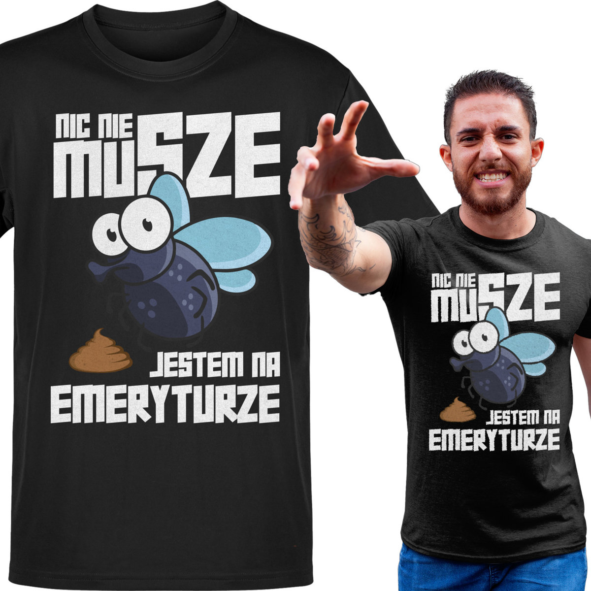 Koszulka męska Nie Nie Musze Jestem Na Emeryturze Dla Emeryta S ...