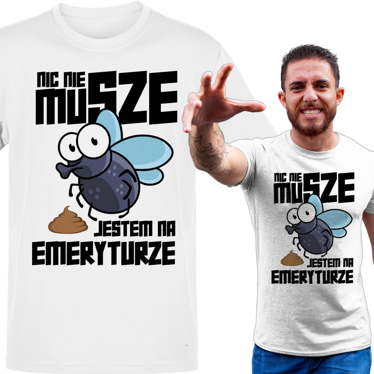 Koszulka męska Nie Nie Musze Jestem Na Emeryturze Dla Emeryta XXL ...