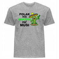 Koszulka Meska Polak Nie Kaktus Pić Musi 5Xl - inna (Inny) | Moda Sklep EMPIK.COM