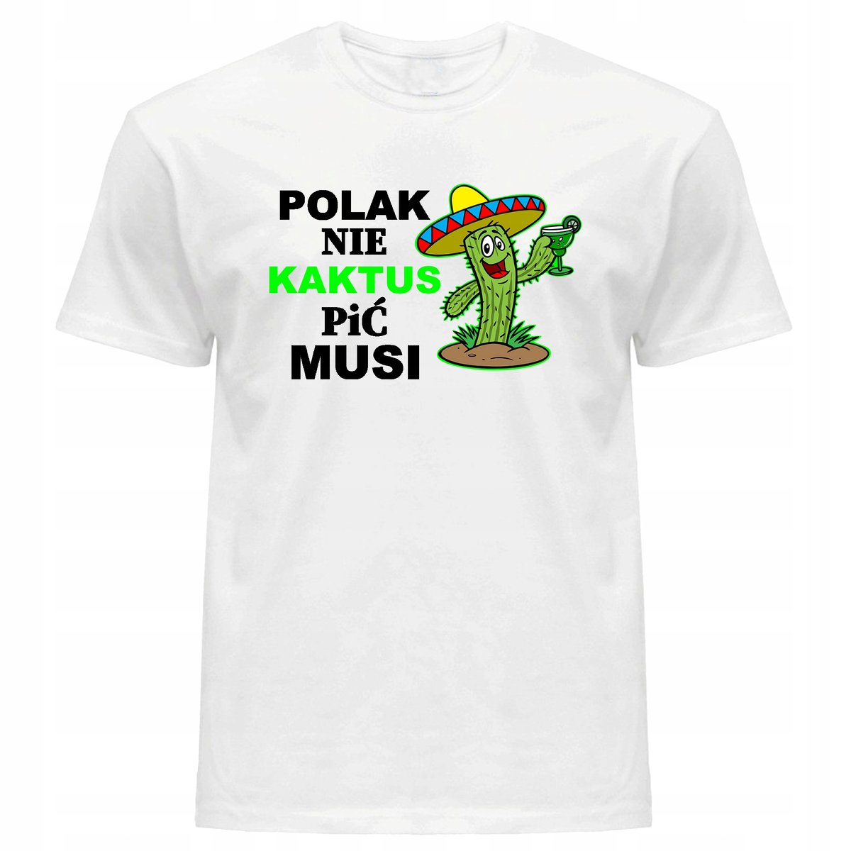 Koszulka Meska Polak Nie Kaktus Pić Musi L - inna (Inny) | Moda Sklep EMPIK.COM