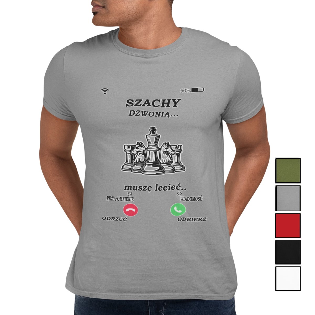 Koszulka Męska Prezent Dla Niego Śmieszne Szachy Dzwonią Dla Fana - M - Inna marka | Moda Sklep ...