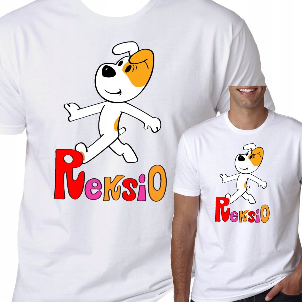 Koszulka Męska Reksio Bajka Krecik Bolek L 3103 - Inna marka | Moda ...