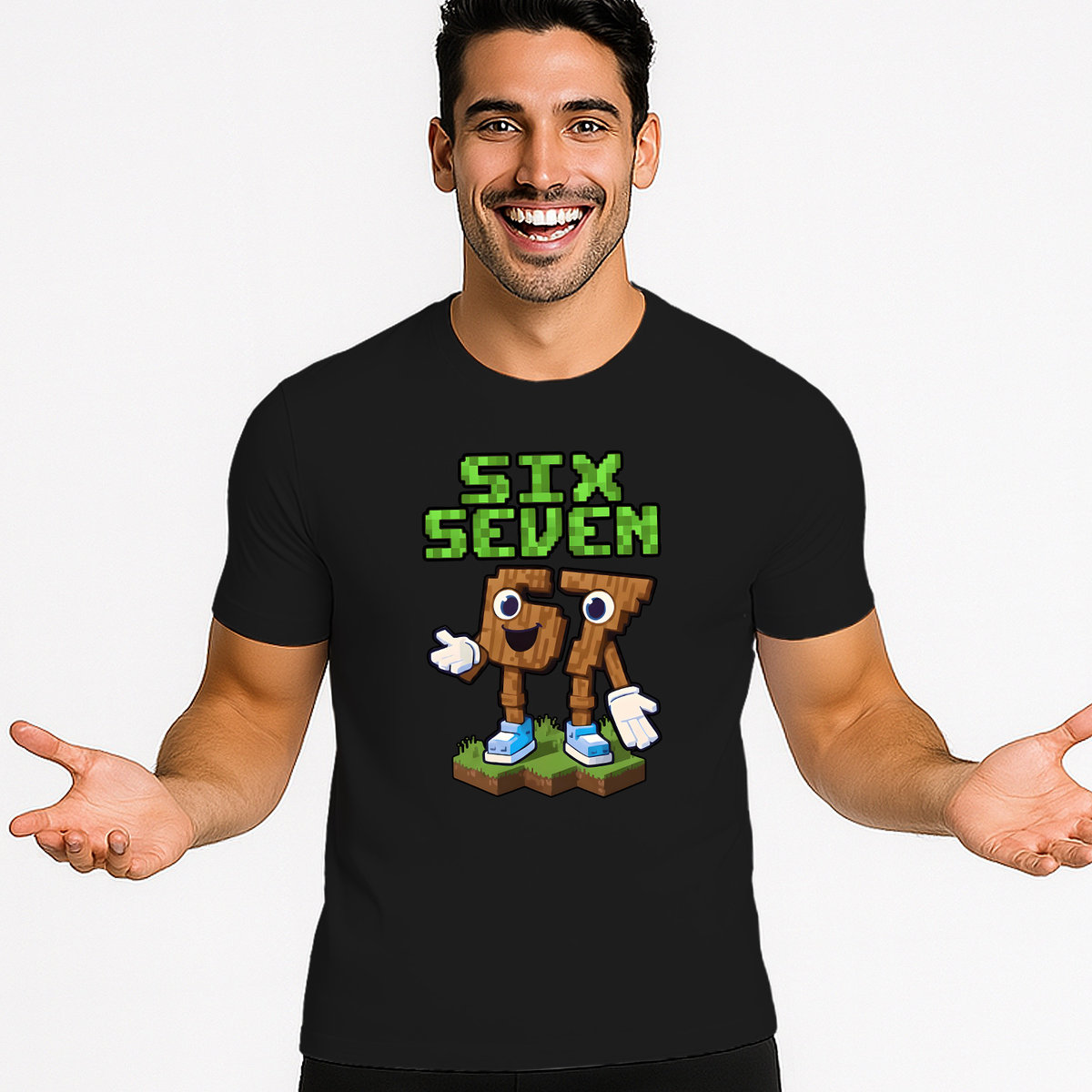 KOSZULKA MĘSKA T-SHIRT 67 SIX SEVEN MEM S PREZENT JAKOŚĆ ...