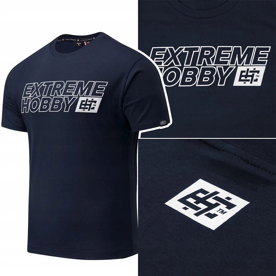 Koszulka Męska T-Shirt Extreme Hobby Block 2025 Navy R. L - Extreme ...