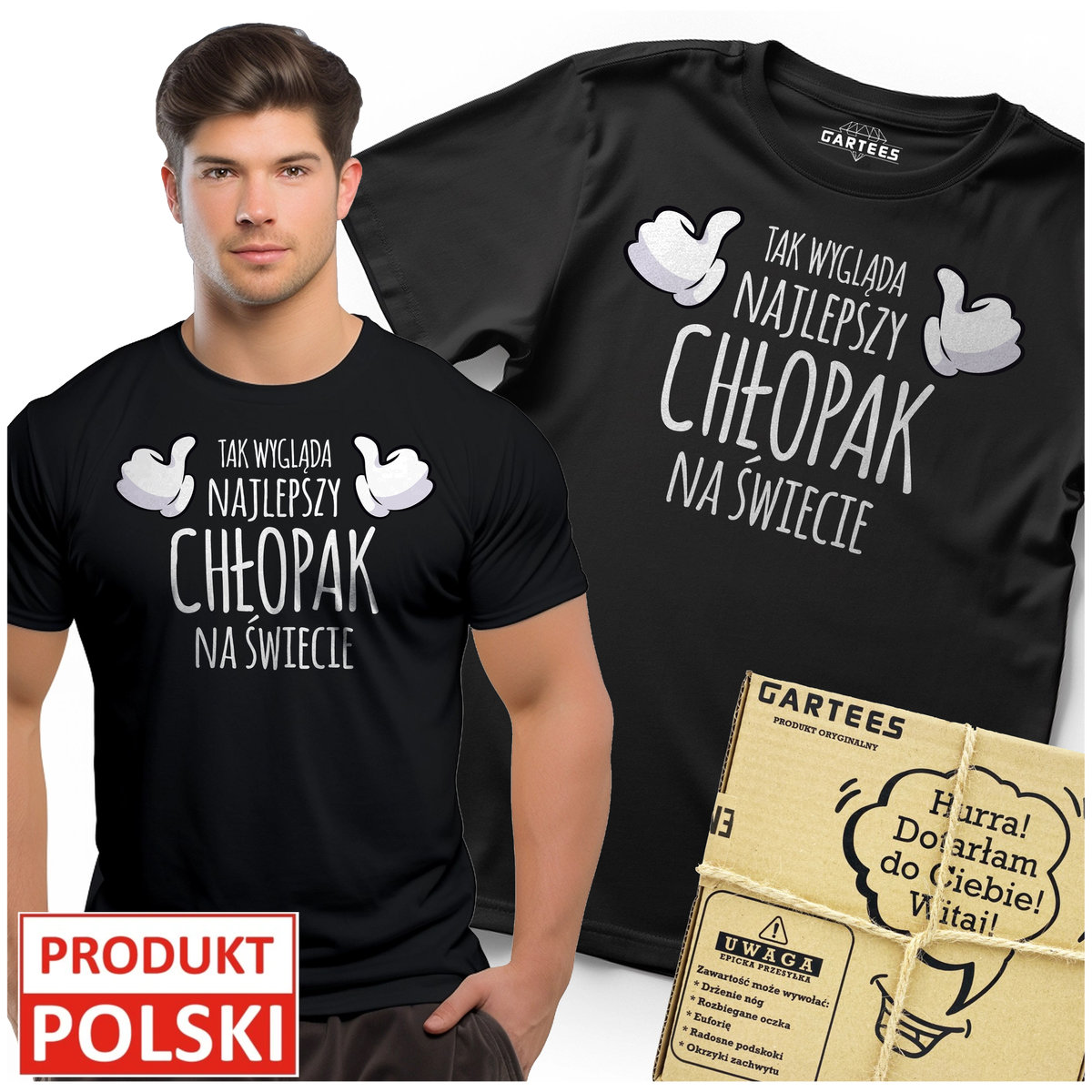 Koszulka Męska Tak Wygląda Najlepszy Chłopak Na Świecie Prezent Walentynki - Gartees | Moda ...