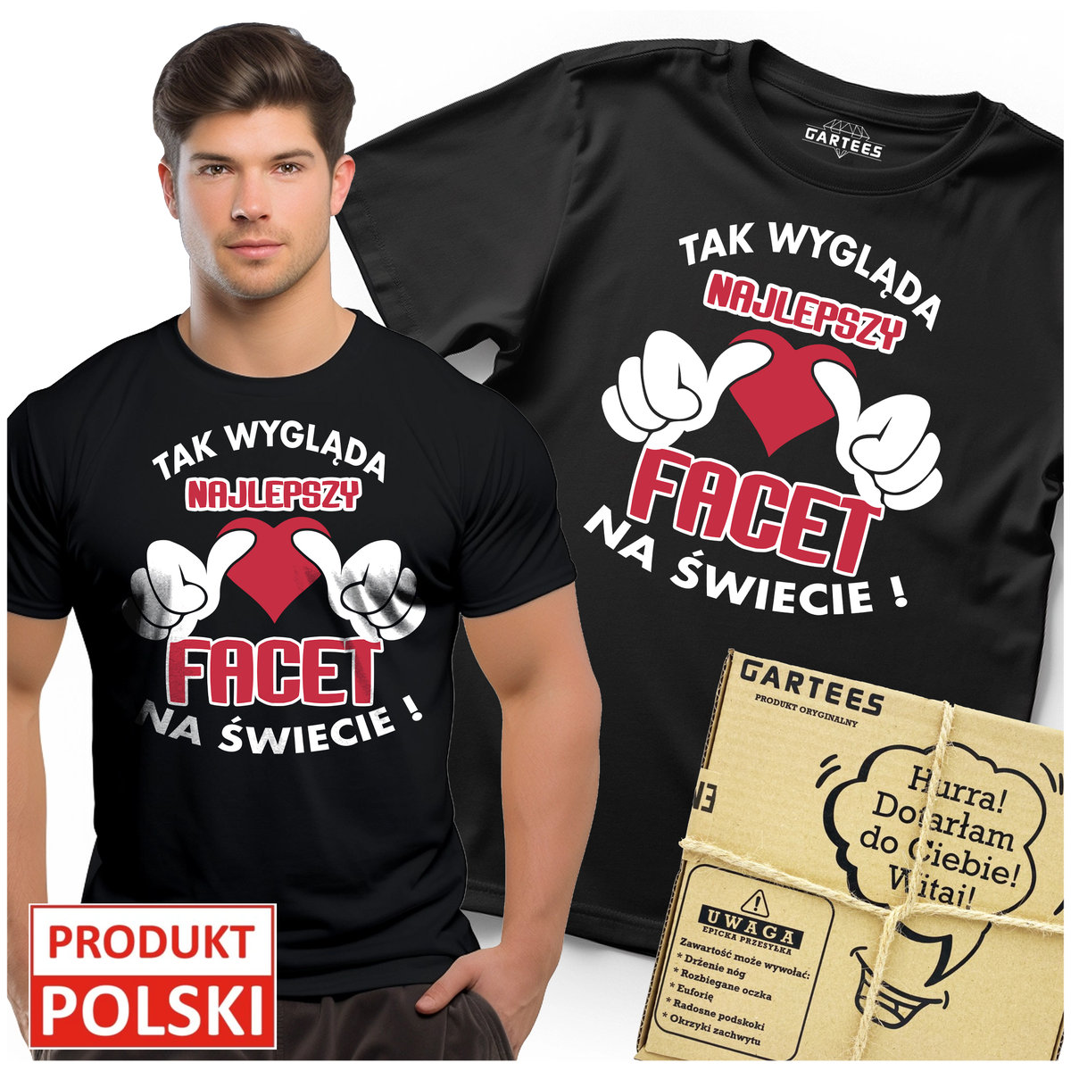 KOSZULKA MĘSKA TAK WYGLĄDA NAJLEPSZY FACET NA ŚWIECIE TSHIRT Z NADRUKIEM - Gartees | Moda Sklep ...