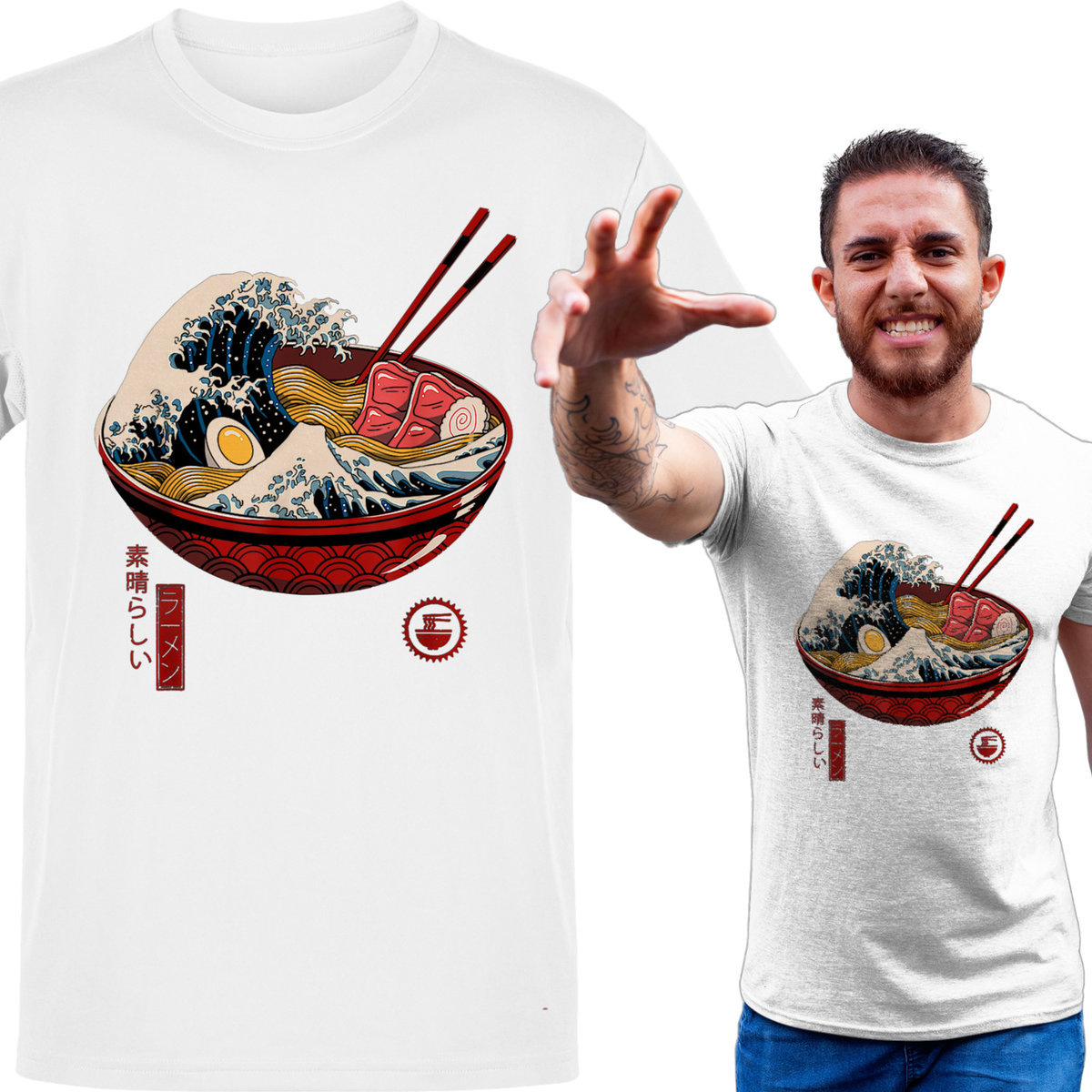 Koszulka męska Tsunami Ramen S - VoloDonum | Moda Sklep EMPIK.COM