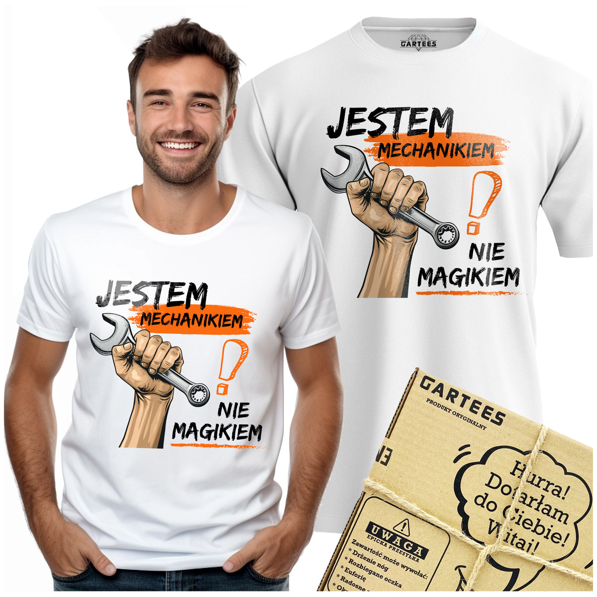 Koszulka Męska Z Nadrukiem Idealna Dla Mechanika Jestem Mechanikiem Praca - Gartees | Moda Sklep ...