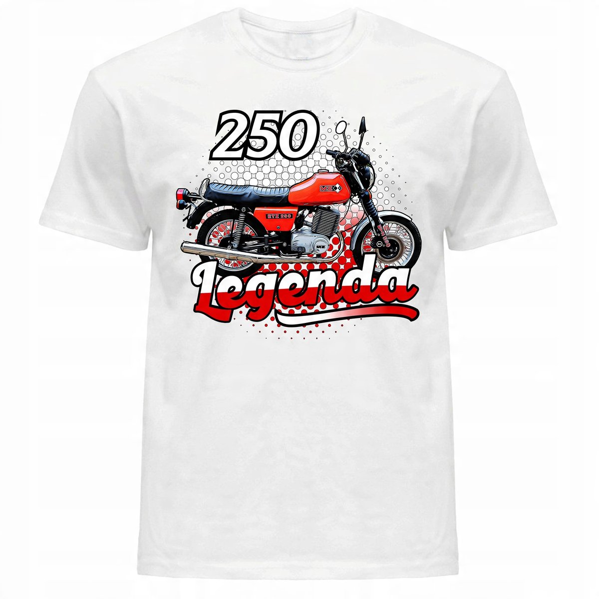 koszulka męska z nadrukiem motocykl MOTOCYKLISTA MZ 250 FAN MOTORYZACJI XL - inna (Inny) | Moda ...