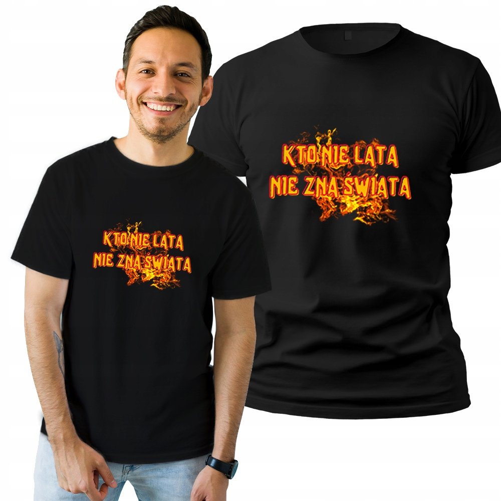 Koszulka Męska Z Nadrukiem T-shirt Na Prezent Kto Nie Lata S - Plexido | Moda Sklep EMPIK.COM