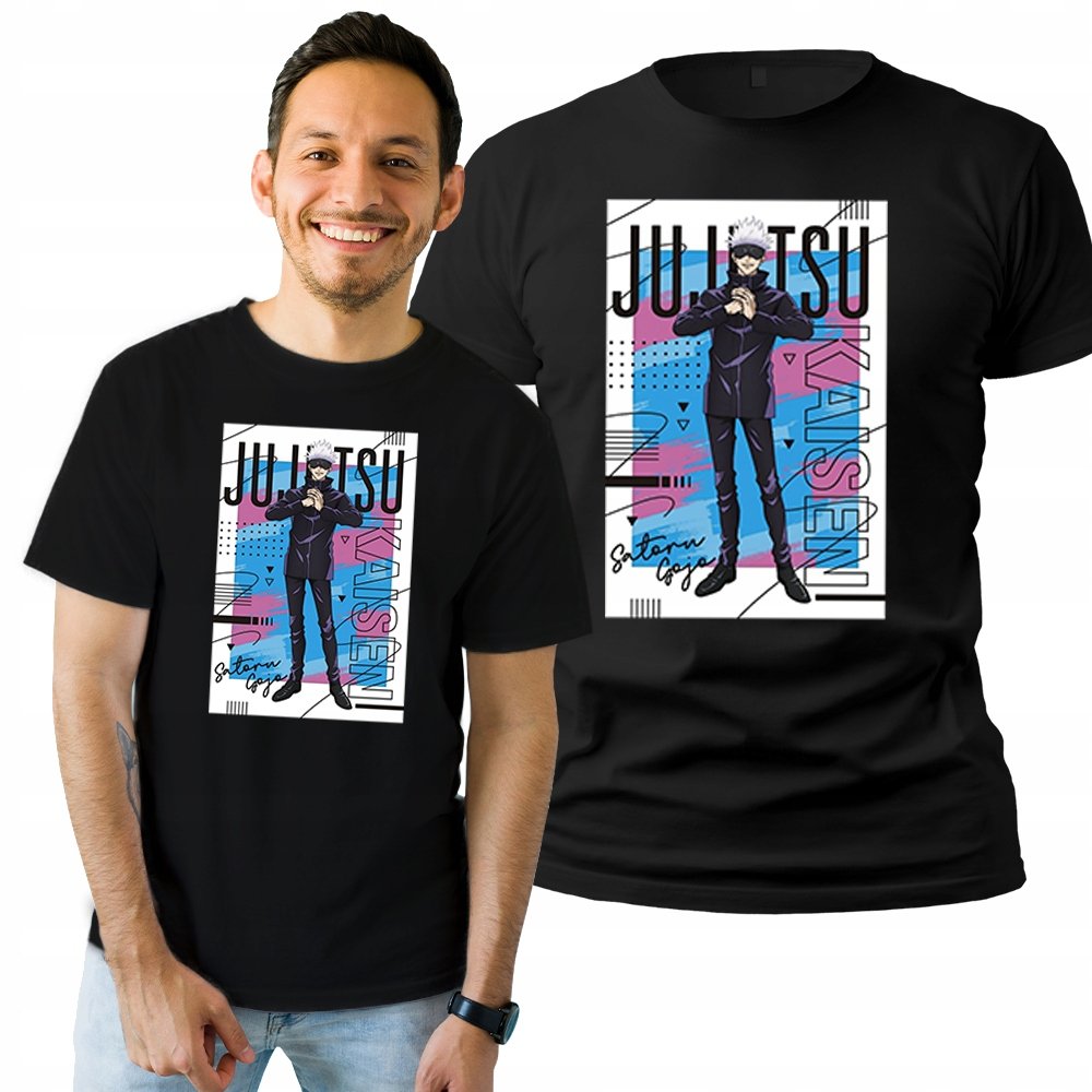 Koszulka Męska z Nadrukiem T-shirt Prezent Gojo Jujutsu S - Plexido | Moda Sklep EMPIK.COM