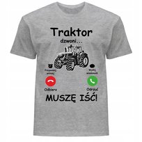 Koszulka Męska Z Nadrukiem Traktor Dzwoni Rolnik M - ARTEX FASHION | Moda Sklep EMPIK.COM