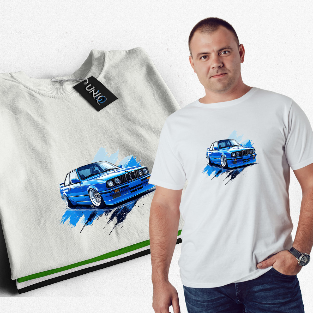 Koszulka motoryzacyjna na prezent urodziny BMW E304 5XL - UNIQ | Motoryzacja EMPIK