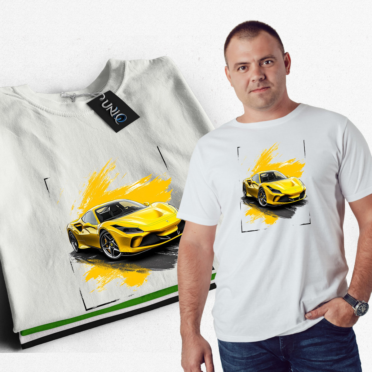 Koszulka motoryzacyjna na prezent urodziny FERRARI F83 5XL - UNIQ | Motoryzacja EMPIK