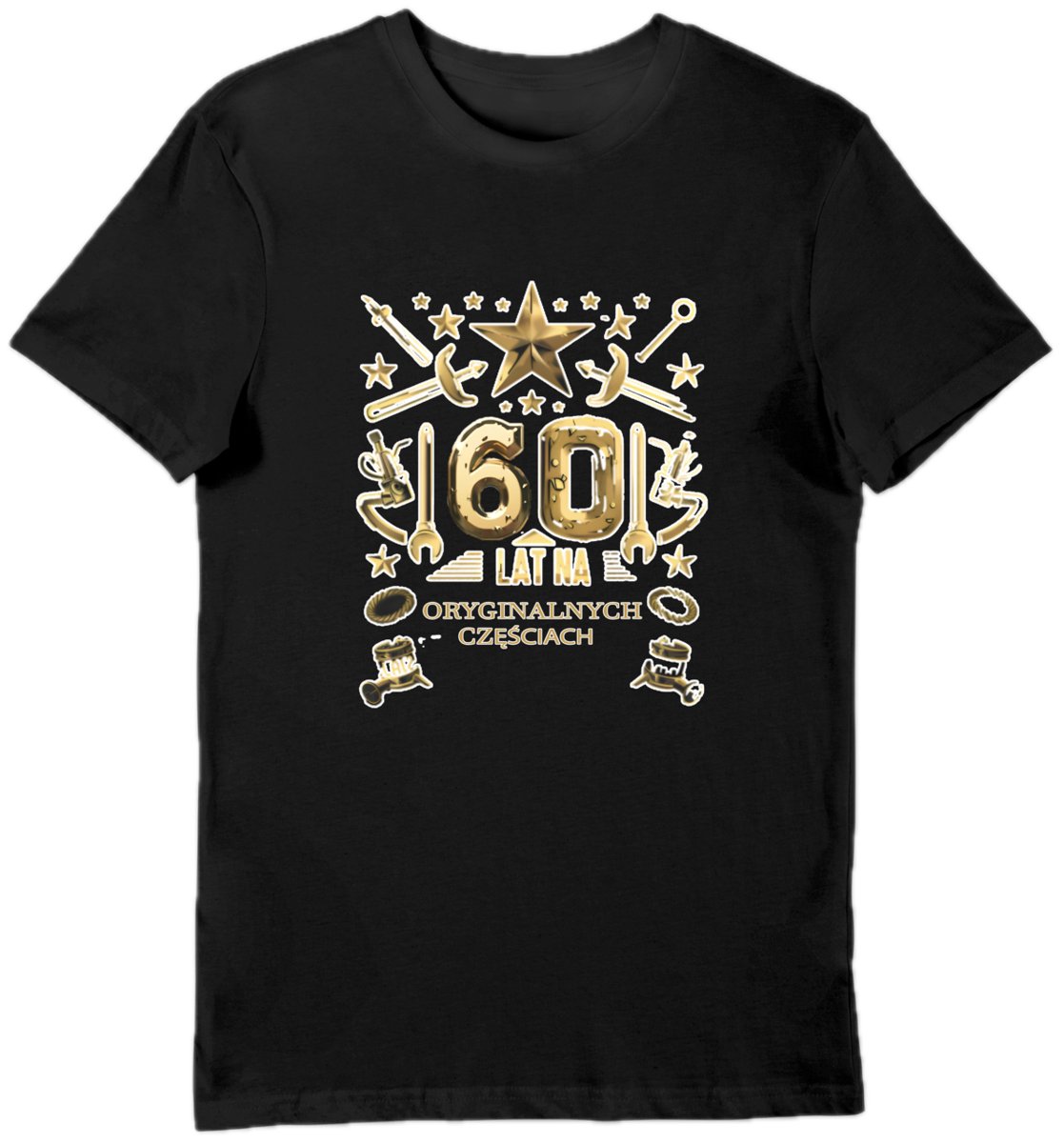 Koszulka na 60 urodziny prezent na 60 urodziny oryginalne części M - KozakNadruki | Moda Sklep ...