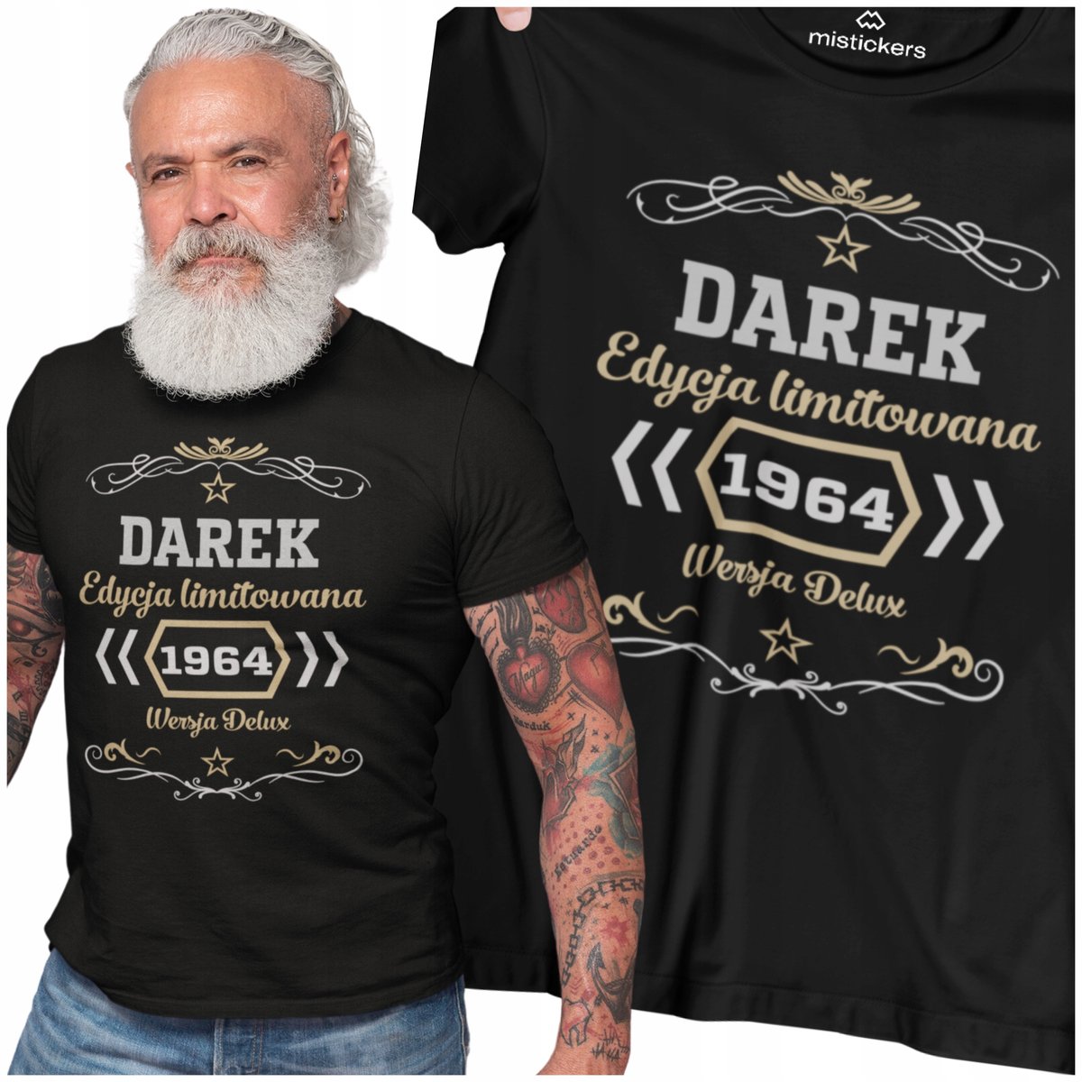 Koszulka Na 60 Urodziny Prezent Sześćdziesiątkę Faceta Mężczyzny + Imię - inna (Inny) | Moda ...