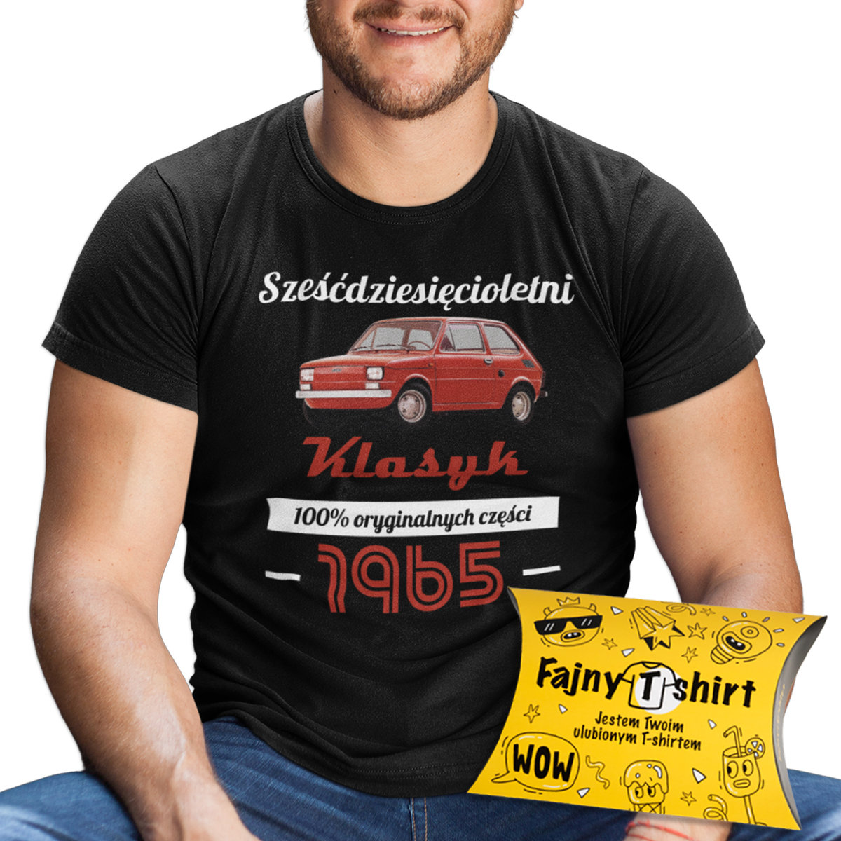 Koszulka Na 60 Urodziny Prezent Upominek Na Oryginalnych Częściach Męska M - TIZO | Moda Sklep ...