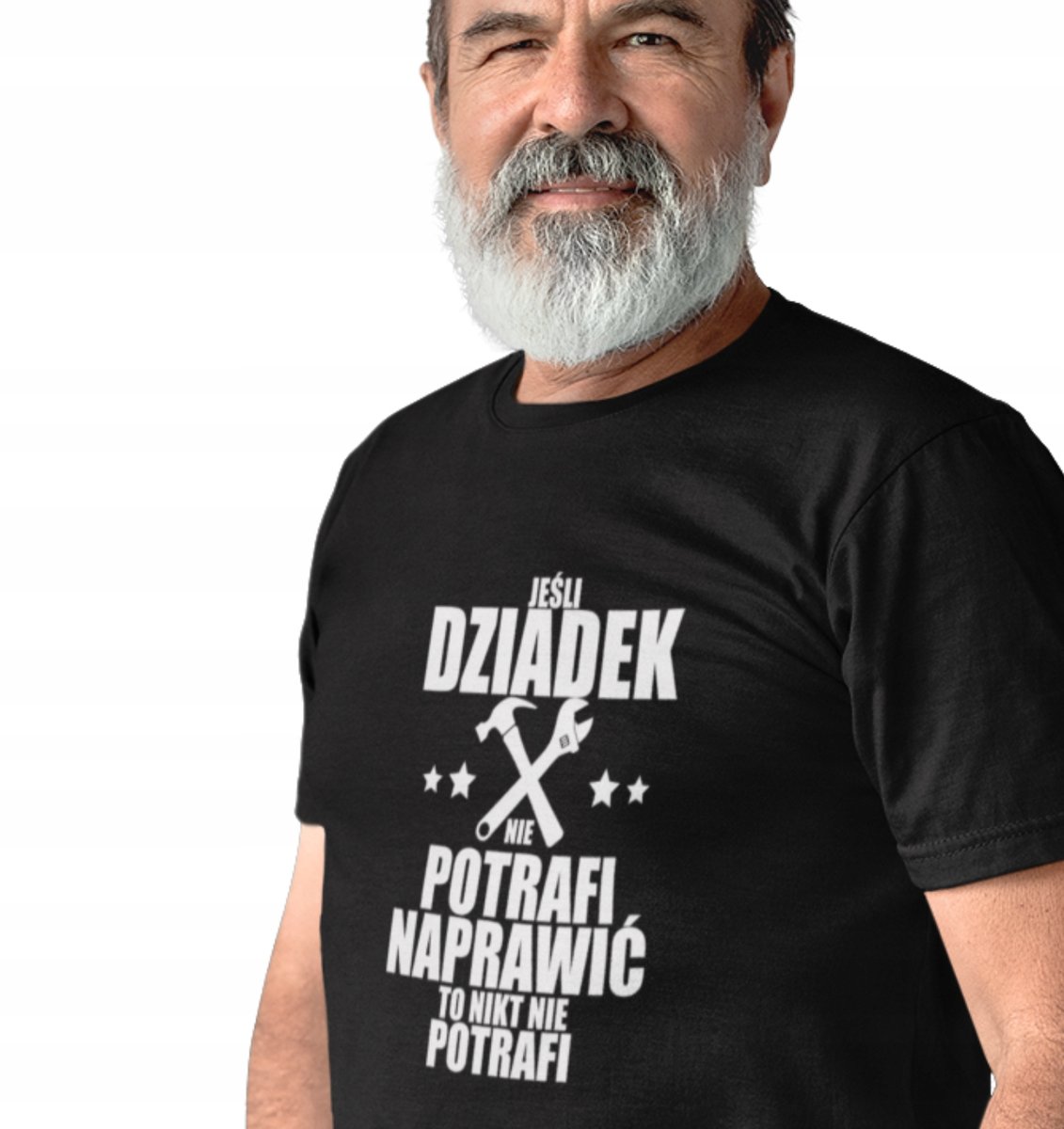Koszulka na Dzień Dziadka Prezent dla Dziadka Jeśli dziadek nie potrafi naprawić to nikt nie ...