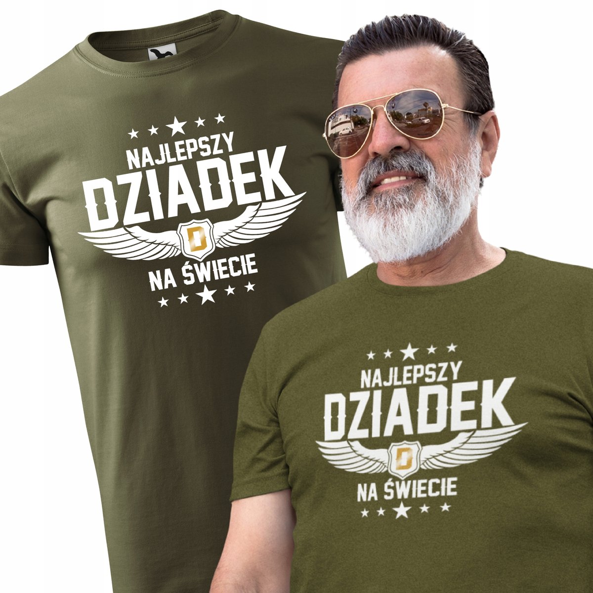 Koszulka Na Dzień Dziadka Prezent Dla Dziadka Najlepszy Dziadek L/Aradena - Inna marka | Moda ...