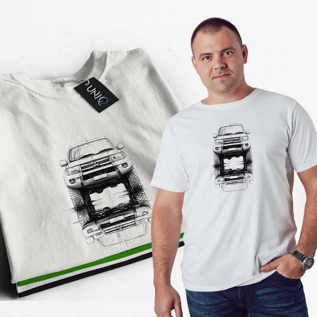 Koszulka na święta męska urodziny Pajero 2 biała XS - UNIQ | Motoryzacja EMPIK