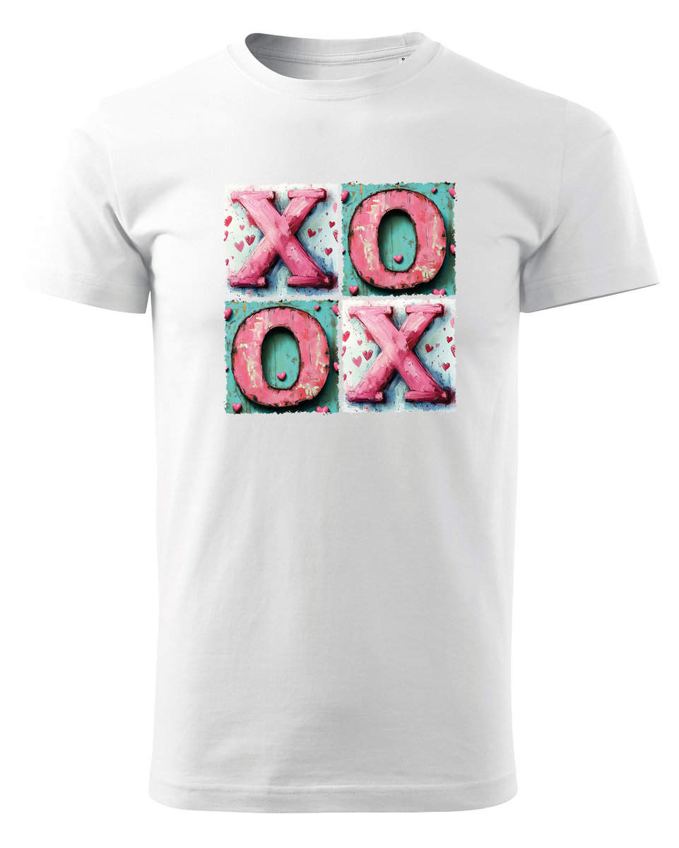 Koszulka na Walentynki XOXO - Uściski i Pocałunki Biały L - TeeLove ...